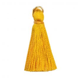 Tassels (35 x 7 mm) Goldenrod / Gold (5 pcs)