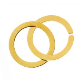 Stainless Steel Jewelry Connector Rings (12 x 1 mm) Gold (1 pcs)